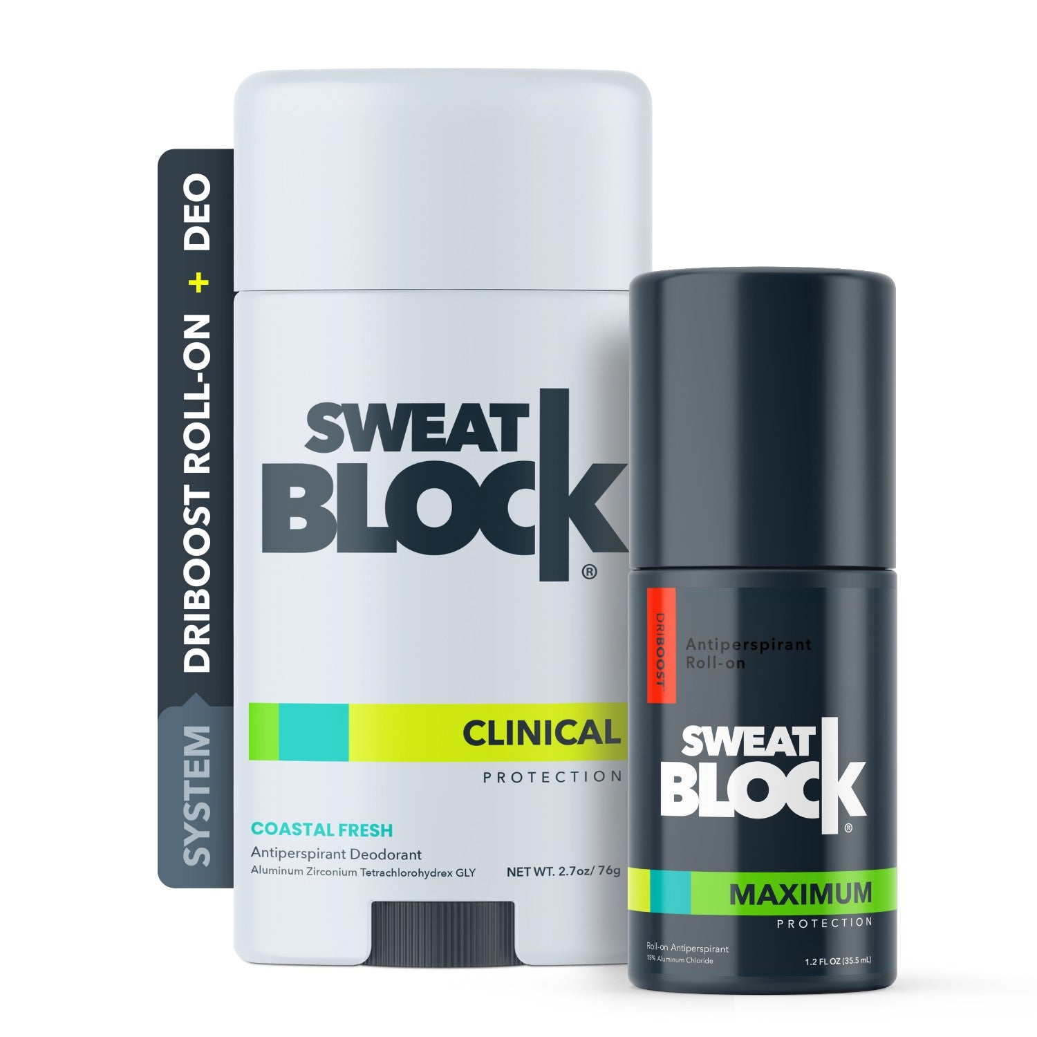 Clinical Antiperspirant Deodorant System | SweatBlock